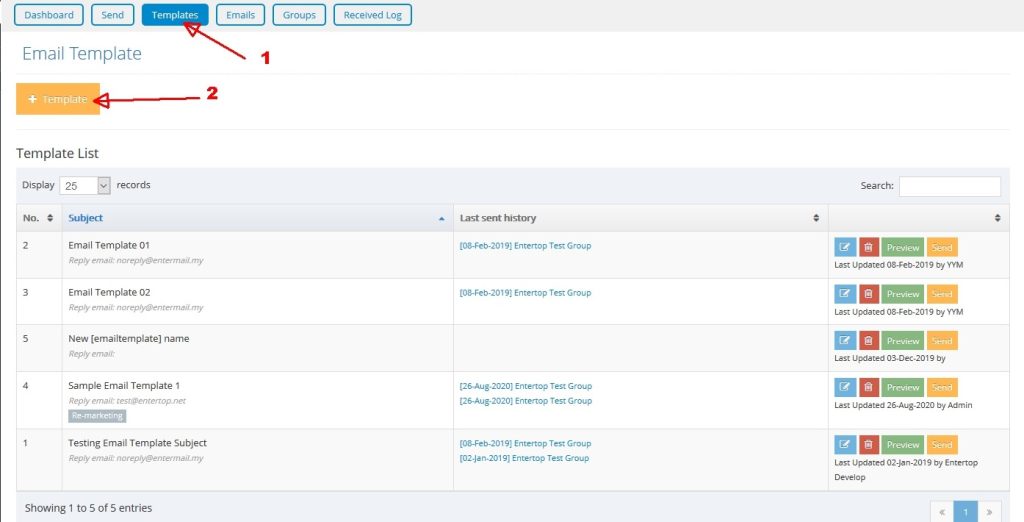 How to Add/Edit/Delete Email Template - Support Dotmail